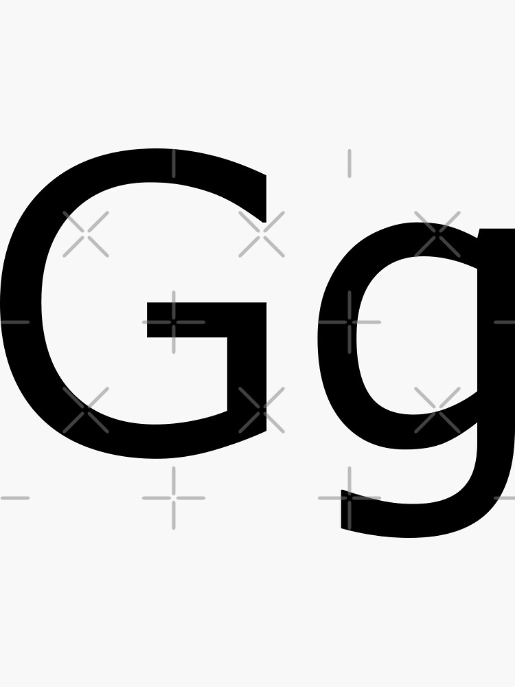 "Gg" Sticker by ShirtPost97 | Redbubble