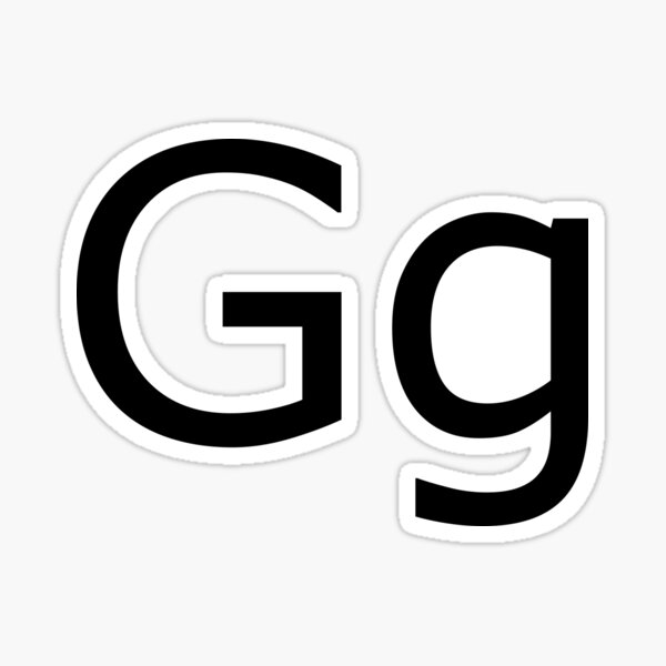 "Gg" Sticker by ShirtPost97 | Redbubble