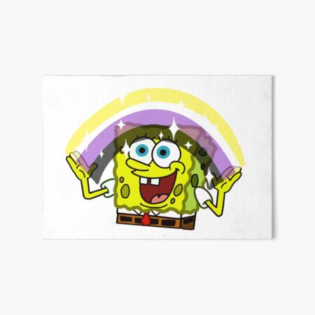 "nonbinary spongebob meme" Art Board Print by designzbyjackal | Redbubble