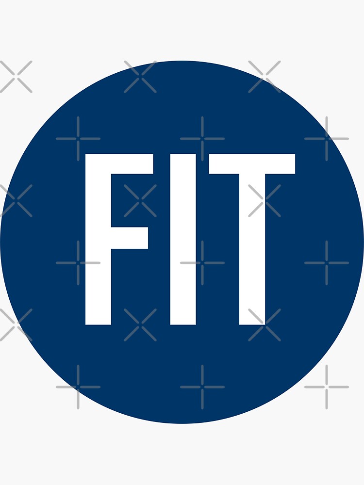 "FIT Sticker NAVY" Sticker for Sale by michelemoira | Redbubble