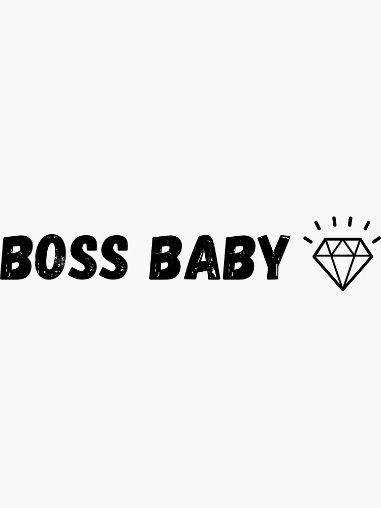 "Boss Baby" Sticker for Sale by mizmyst3ry | Redbubble
