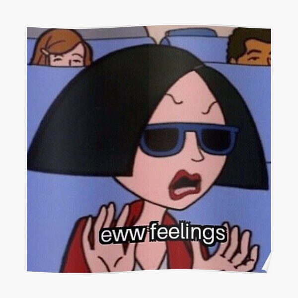 "eww feelings 2000s cartoon" Poster for Sale by Laukays | Redbubble