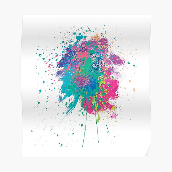 "Pastel Paint Splash" Poster for Sale by RIARTS | Redbubble