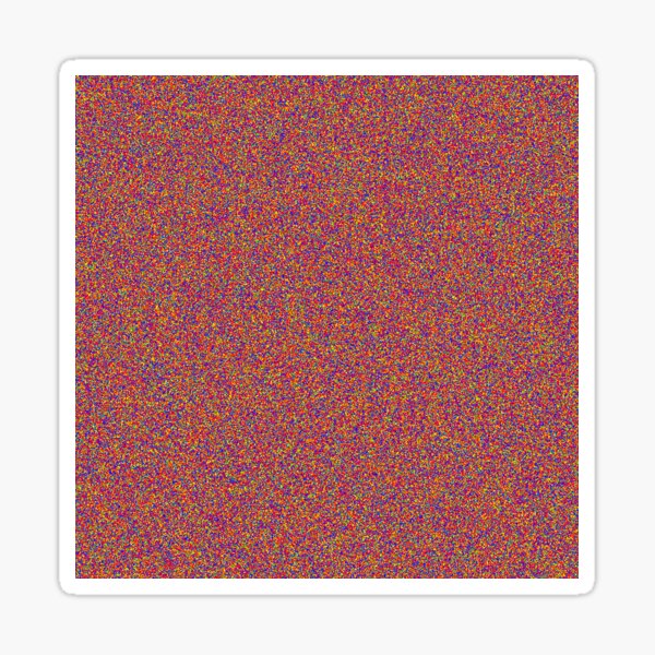 "Color TV Static" Sticker for Sale by Colorfulprdctns | Redbubble