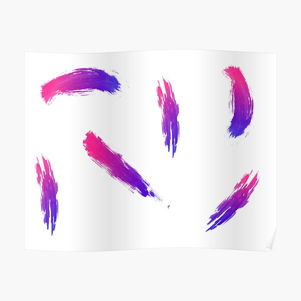 "subtle bi pride flags sticker pack" Poster for Sale by eggily1023 ...