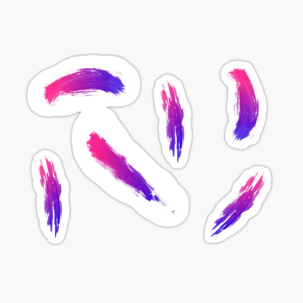 "subtle bi pride flags sticker pack" Sticker by eggily1023 | Redbubble