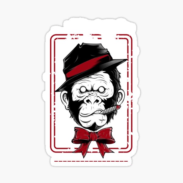 "Funky Monkey" Sticker for Sale by linkawy | Redbubble