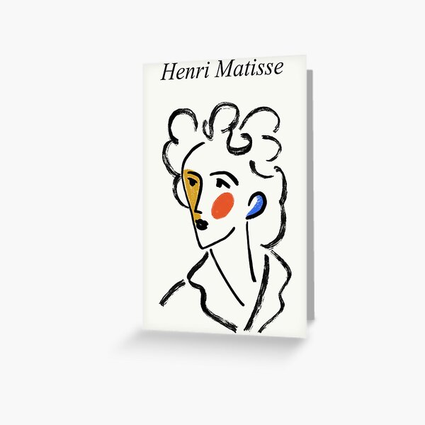 "Henri Matisse " Greeting Card for Sale by CaglaCokgezen | Redbubble