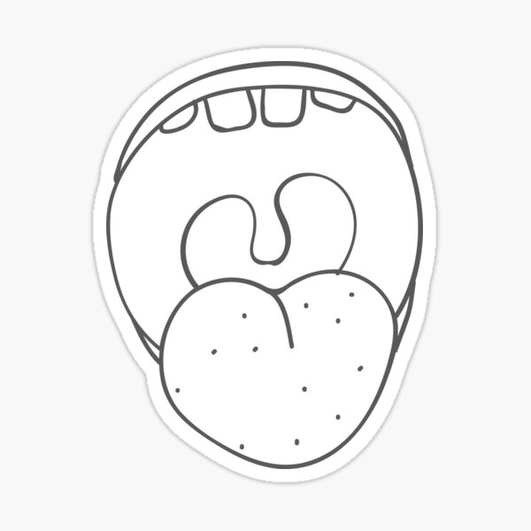 "Say "Ahhh"" Sticker for Sale by Coolopolis | Redbubble