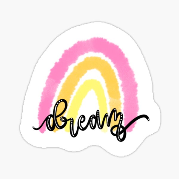 "Rainbow Dream Aesthetic" Sticker by SkylineSticker | Redbubble