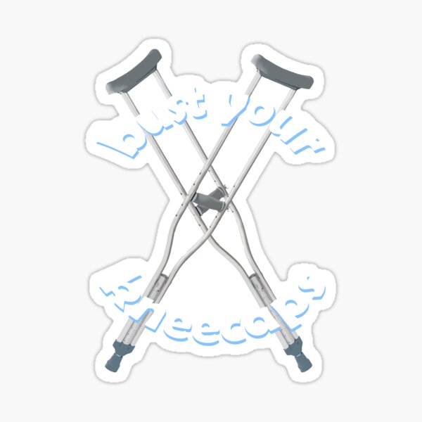 "Bust Your Kneecaps" Sticker by slowly-working | Redbubble