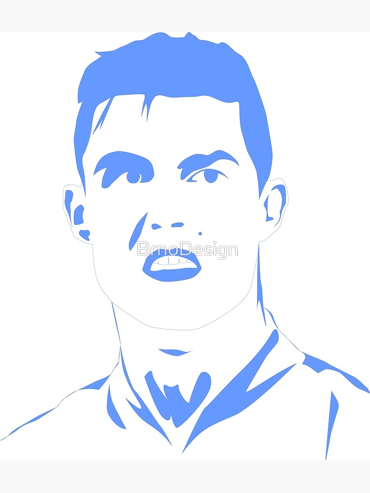 "Design Cristiano Ronaldo | Line Art" Poster for Sale by BrnoDesign ...