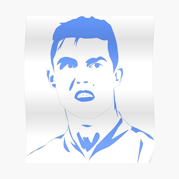 "Design Cristiano Ronaldo | Line Art" Poster for Sale by BrnoDesign ...