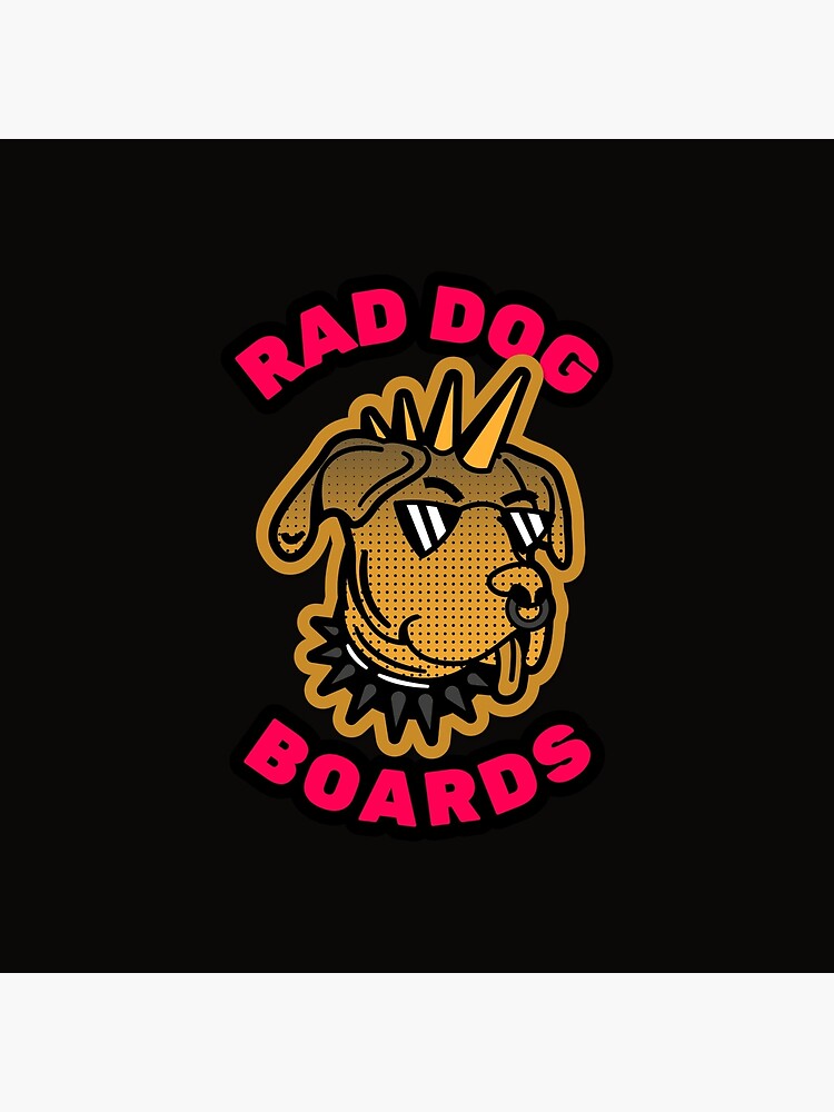 Póster «Patineta con logotipo de Rad Dog Boards» de davestees506 ...