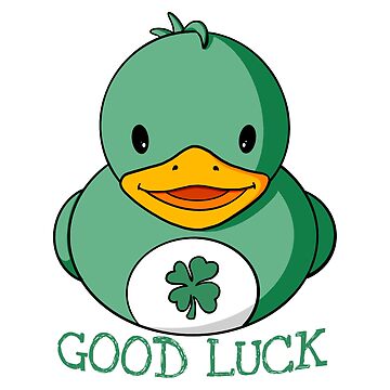 "Good Luck Rubber Duck" Sticker for Sale by Alisha Ober | Redbubble