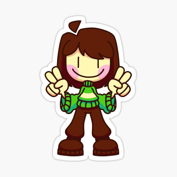"Undertale Chara" Sticker by 0oClovero0 | Redbubble
