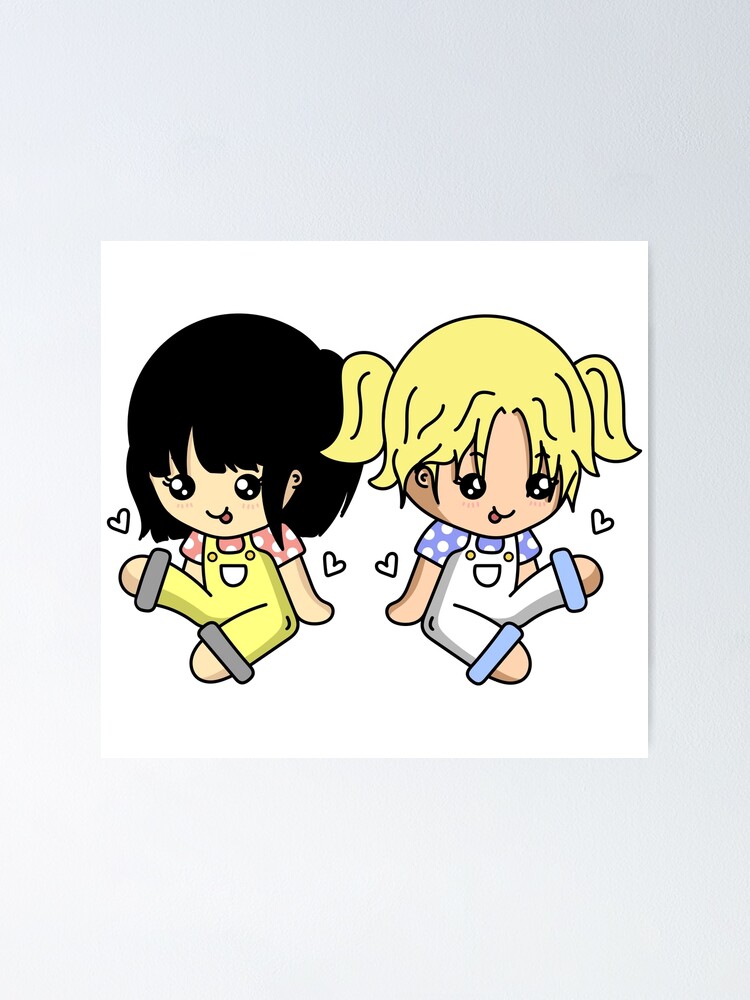 "June & Daisy Chibis" Poster for Sale by JoDigitalco | Redbubble