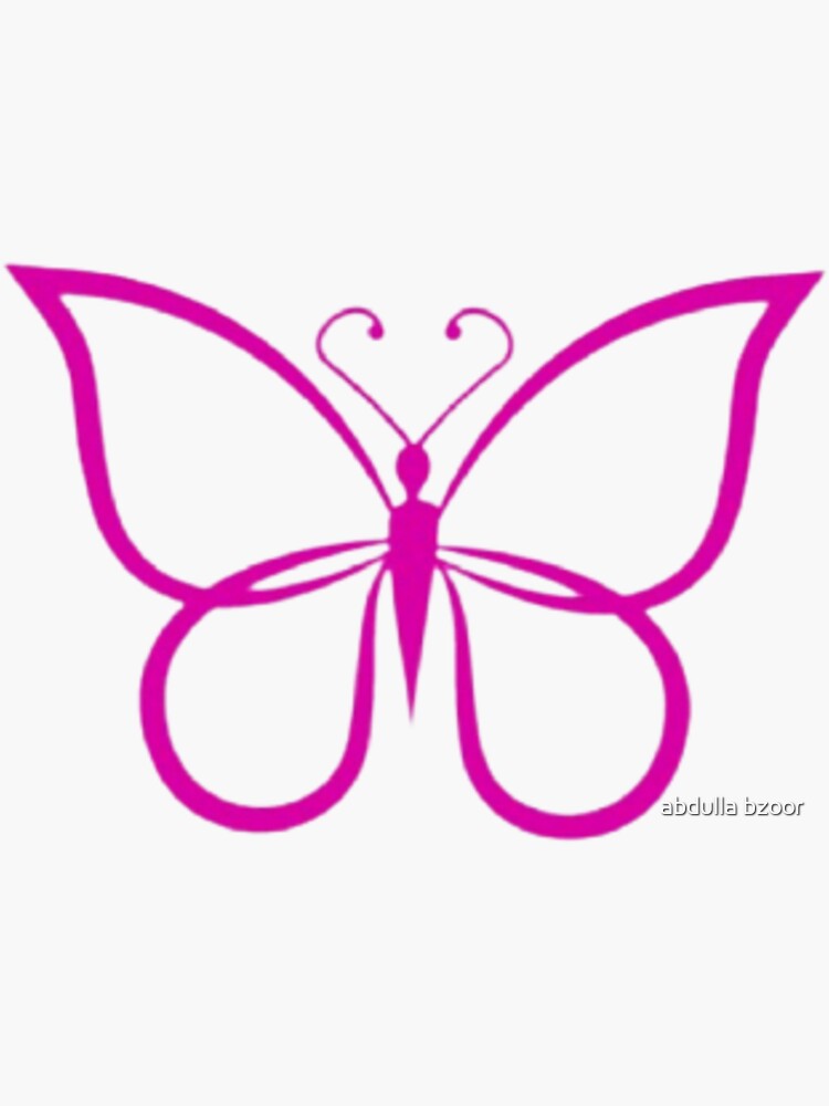 "Purple Butterfly Emoji" Sticker for Sale by abdullabzoor13 | Redbubble