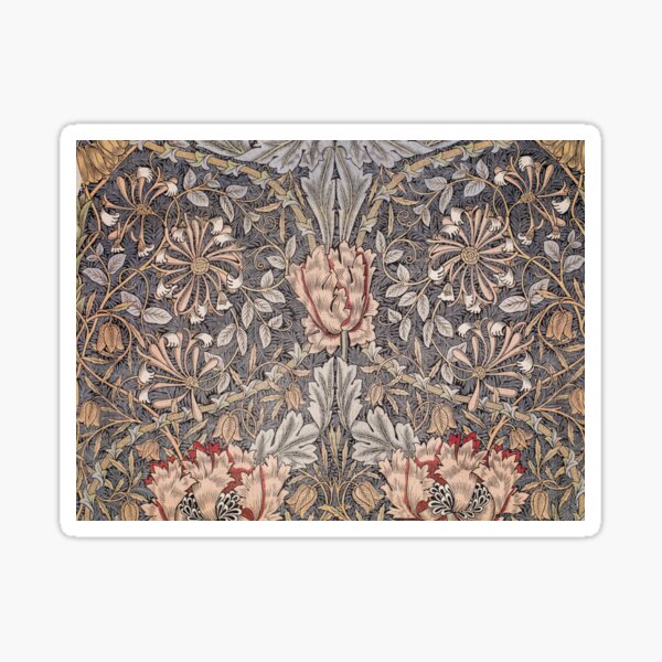 "Floral flower inspired textile" Sticker for Sale by Milldoll | Redbubble