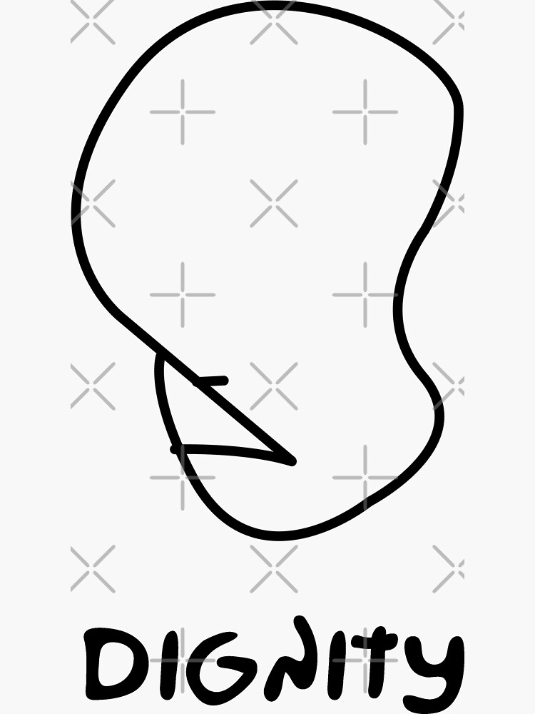"dignity the simpsons" Sticker for Sale by frangipanms | Redbubble