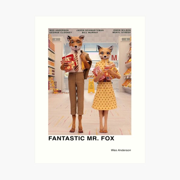 "Fantastic Mr. Fox" Art Print for Sale by PuzzleBuzz | Redbubble