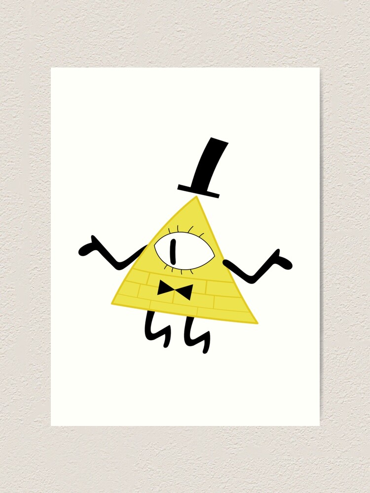 "Bill Cipher from Gravity Falls! Clothing, cups, and more!" Art Print ...