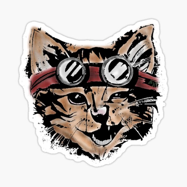 "Punk Cat" Sticker for Sale by Reliantbunion72 | Redbubble