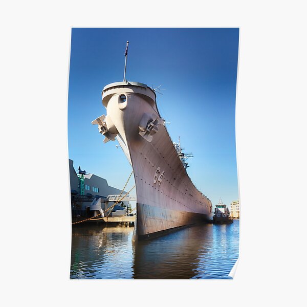 "USS Wisconsin Battleship" Poster for Sale by SusanTregoning | Redbubble