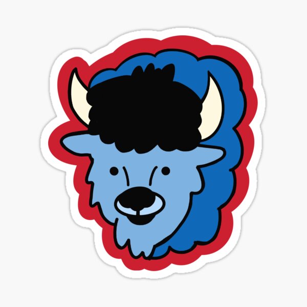 "Bills-Mafia Fan Cartoon" Sticker for Sale by Moose-and-Bug | Redbubble