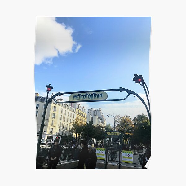 "Paris Metro" Poster for Sale by ke19obri | Redbubble