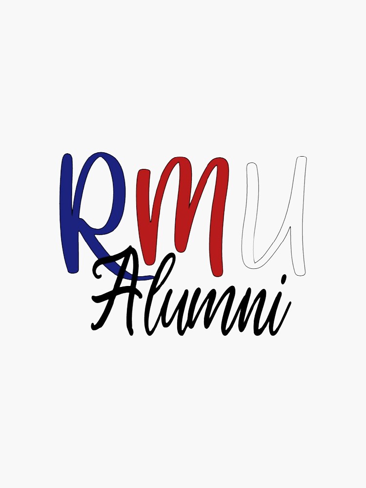 "RMU Alumni" Sticker for Sale by taylorr-made | Redbubble