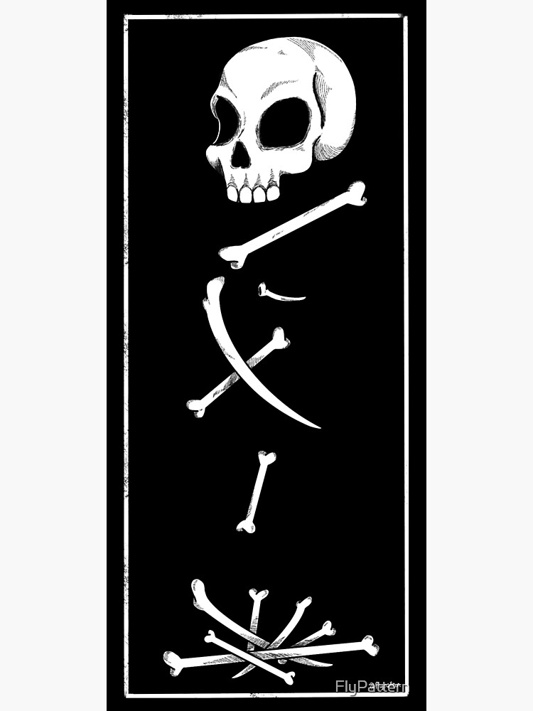 "Falling Bones" Sticker for Sale by FlyPattern | Redbubble