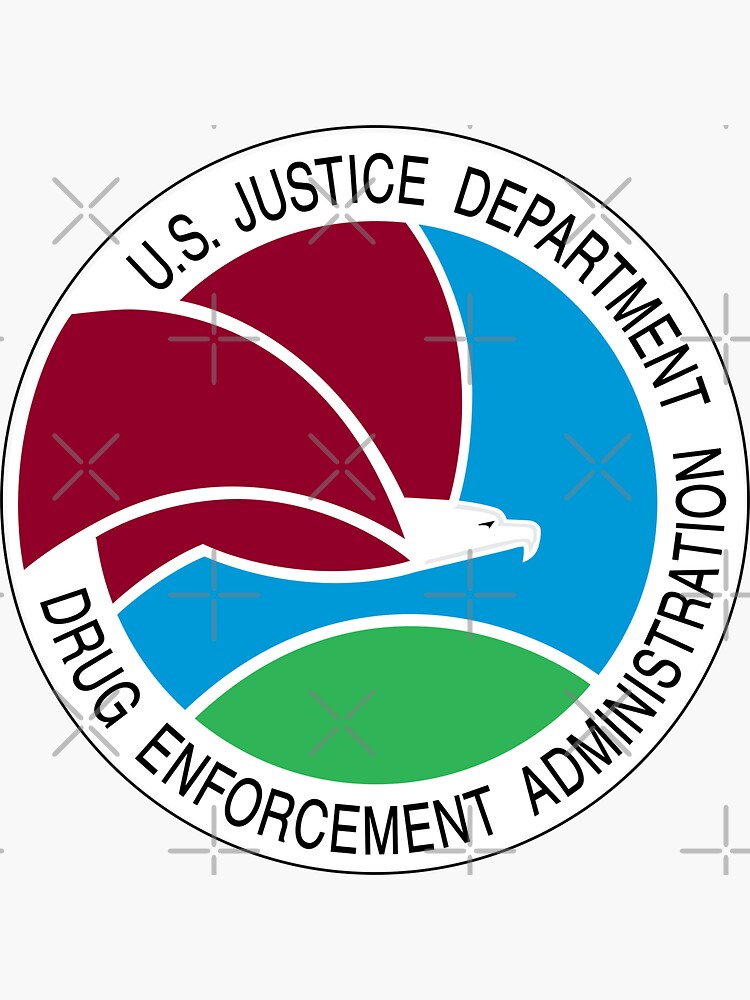 "DEA - DRUG ENFORCEMENT ADMINISTRATION AGENCY SEAL" Sticker for Sale by ...