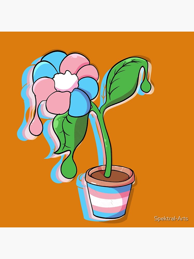 "Trans Flower" Poster for Sale by Spektral-Arts | Redbubble