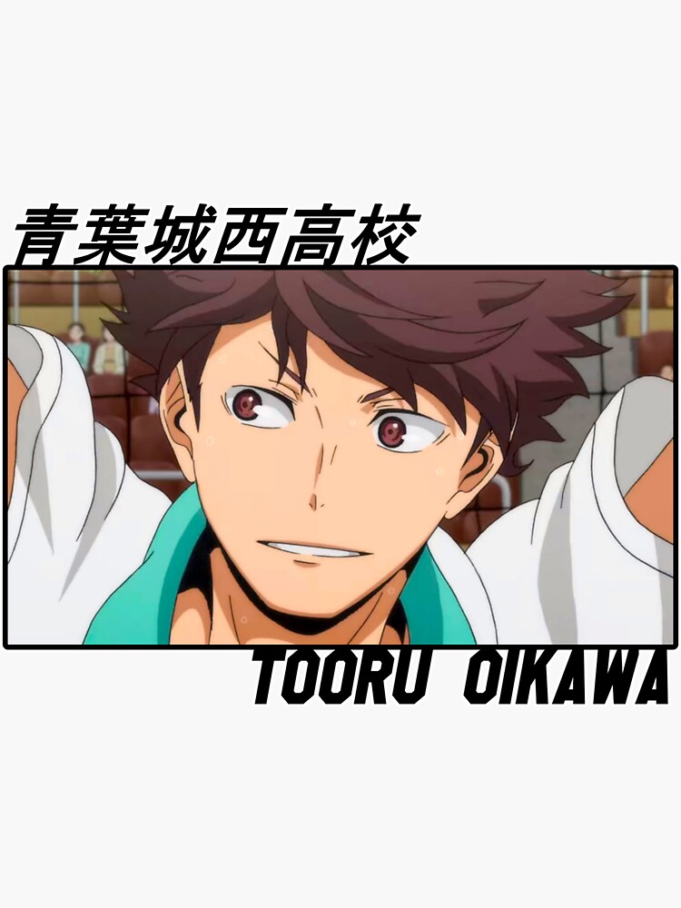 "Tooru Oikawa Haikyu (Color)" Sticker by kasside717 | Redbubble