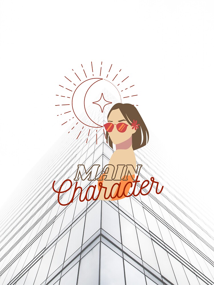 "Main Character" Sticker by RetroBits64 | Redbubble