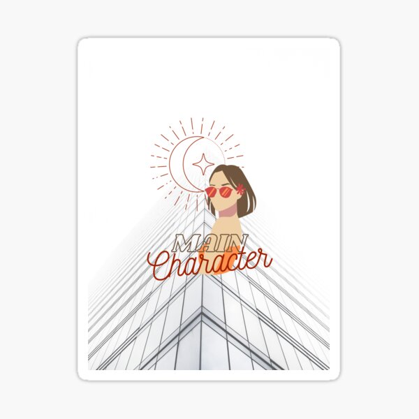 "Main Character" Sticker by RetroBits64 | Redbubble