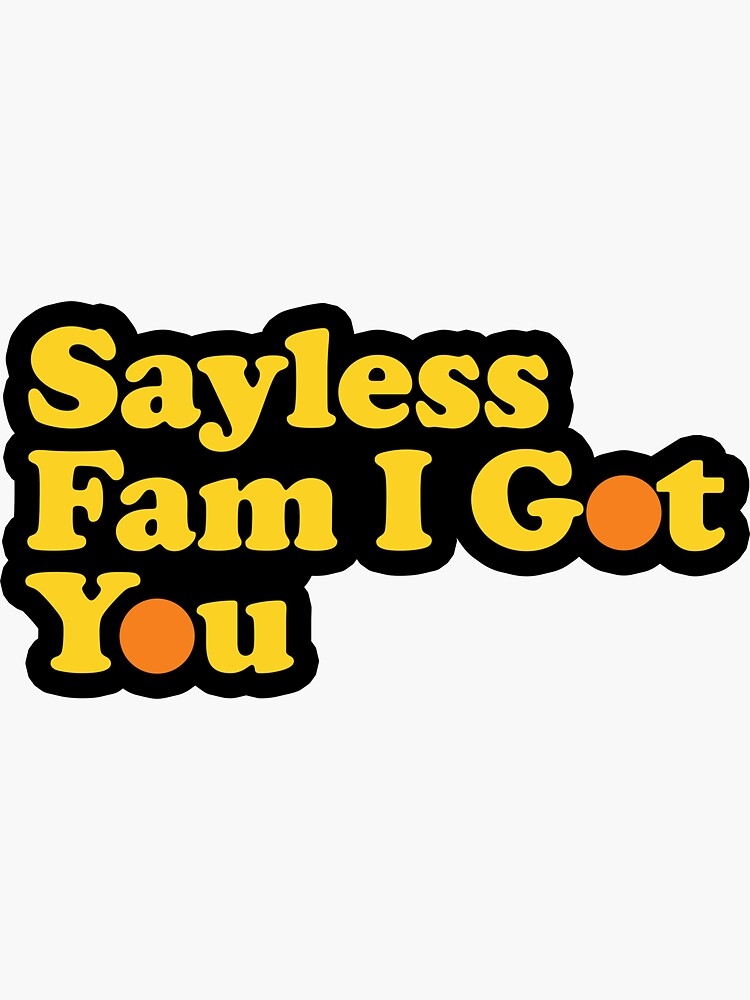 "Say Less Fam I Got You Shoe Store Logo Parody" Sticker for Sale by ...