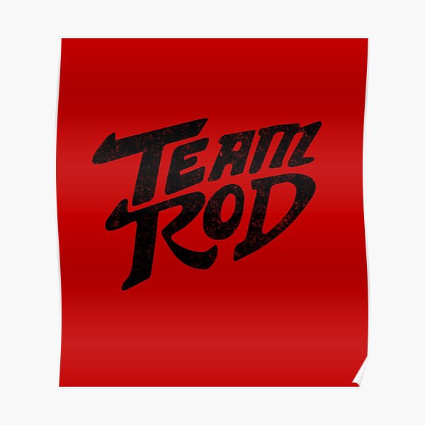 "Team Rod - vintage Hot Rod logo" Poster for Sale by Primotees | Redbubble
