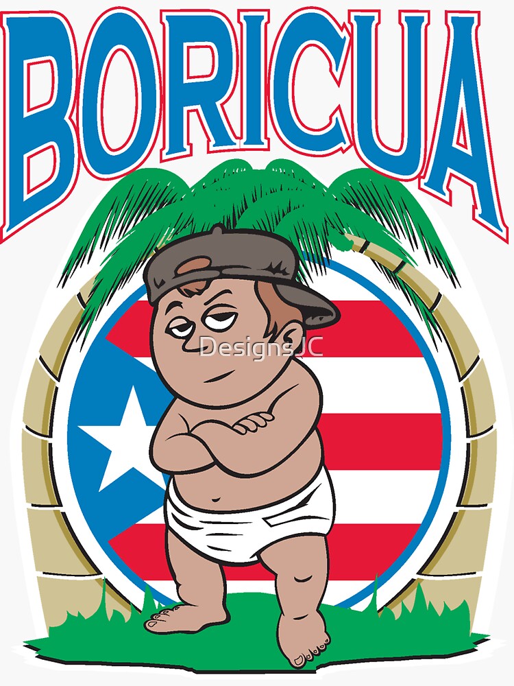 Pegatina «Bebé boricua puertorriqueño» de DesignsJC | Redbubble