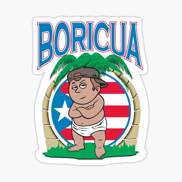 Pegatina «Bebé boricua puertorriqueño» de DesignsJC | Redbubble