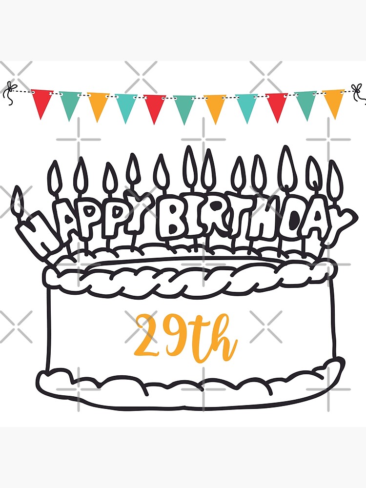 "Happy Birthday Card | 29th Birthday | Greeting Card " Photographic ...