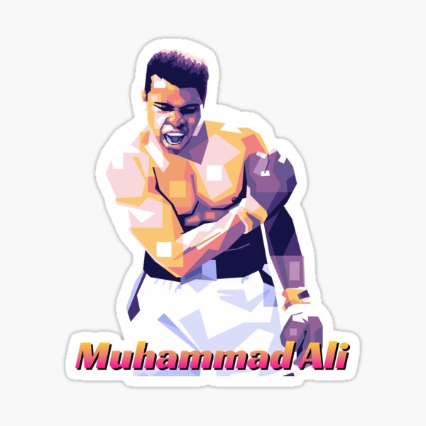 "Muhammad Ali" Sticker for Sale by ernandofp | Redbubble