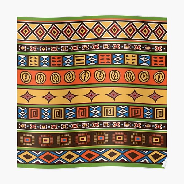 "Kitenge, Ankara, African print " Poster for Sale by Wacukangumo ...