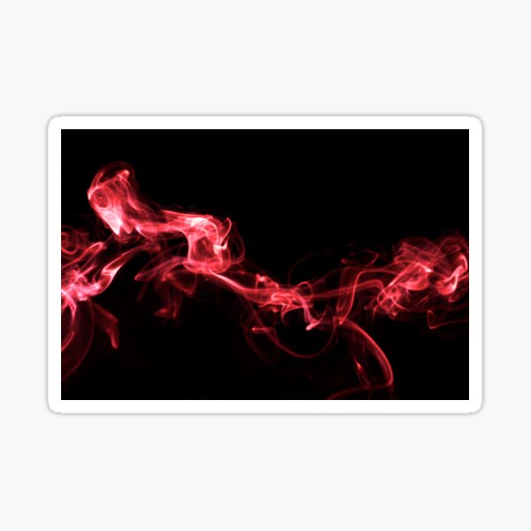 "Red Smoke" Sticker by PacificEx | Redbubble
