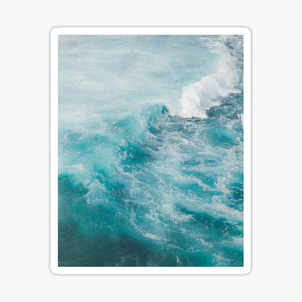 "Surfing Ocean Waves" Sticker for Sale by PosterpartyCo | Redbubble