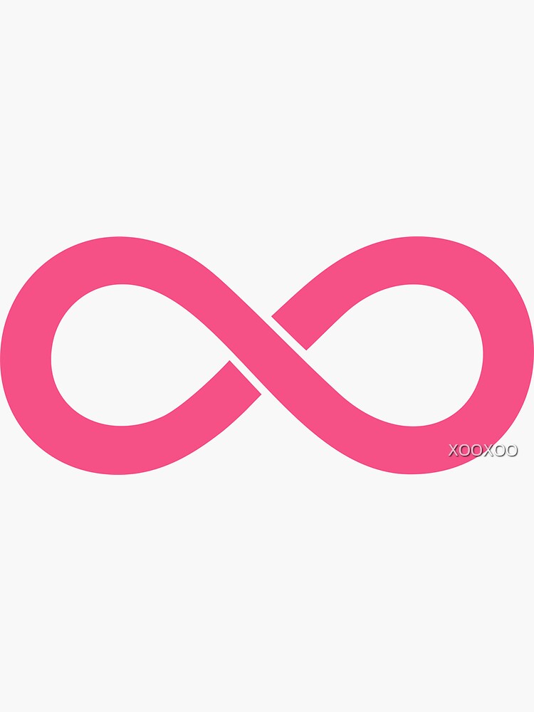 "Infinity Pink" Sticker for Sale by XOOXOO | Redbubble