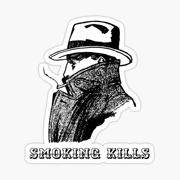 "Smoking Kills" Sticker for Sale by Amjad2001 | Redbubble