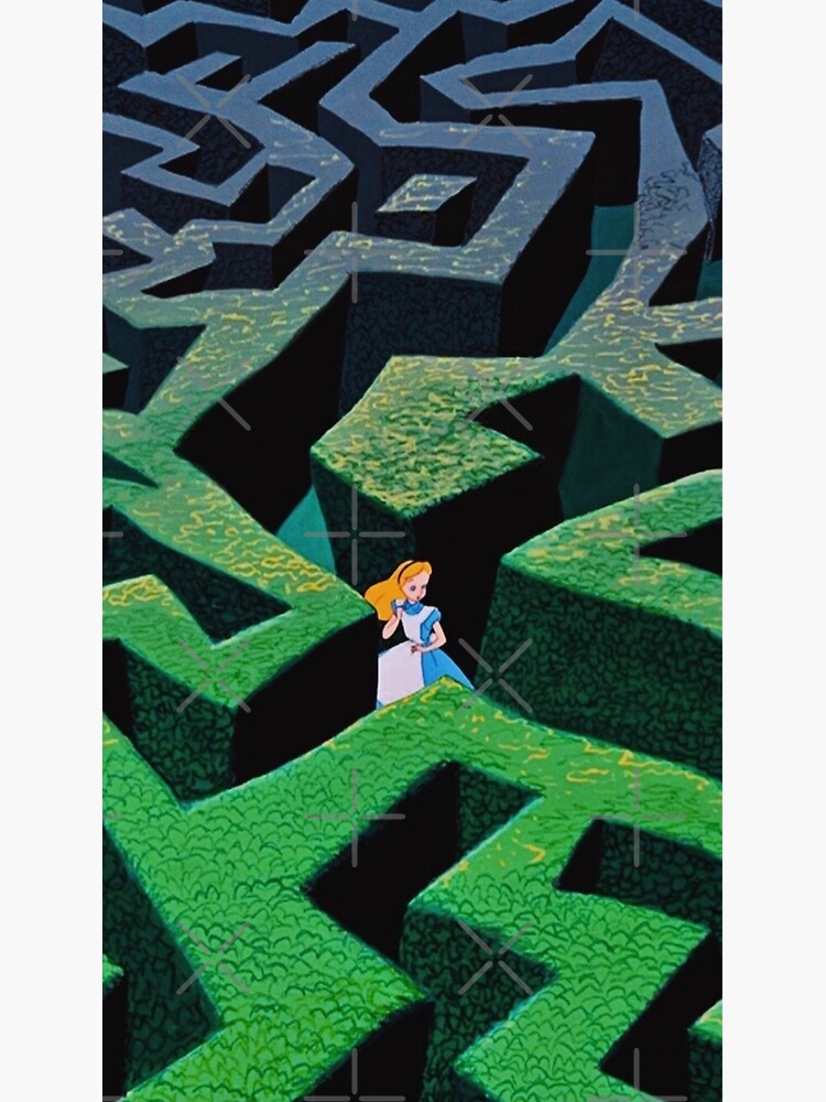 "Alice in Wonderland Maze" Poster for Sale by moniquesb | Redbubble