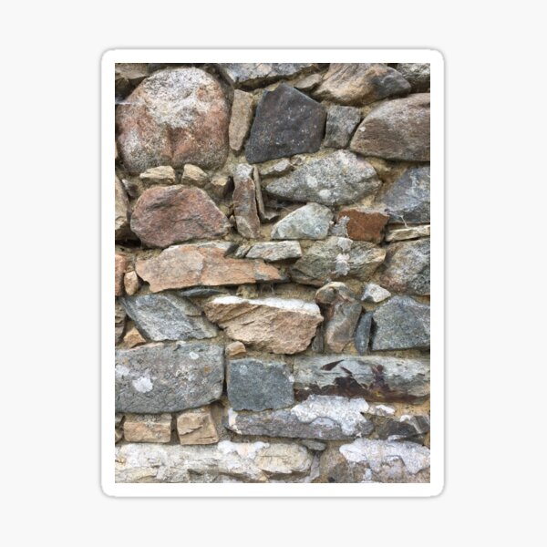 "Stone Wall " Sticker for Sale by golan22may | Redbubble